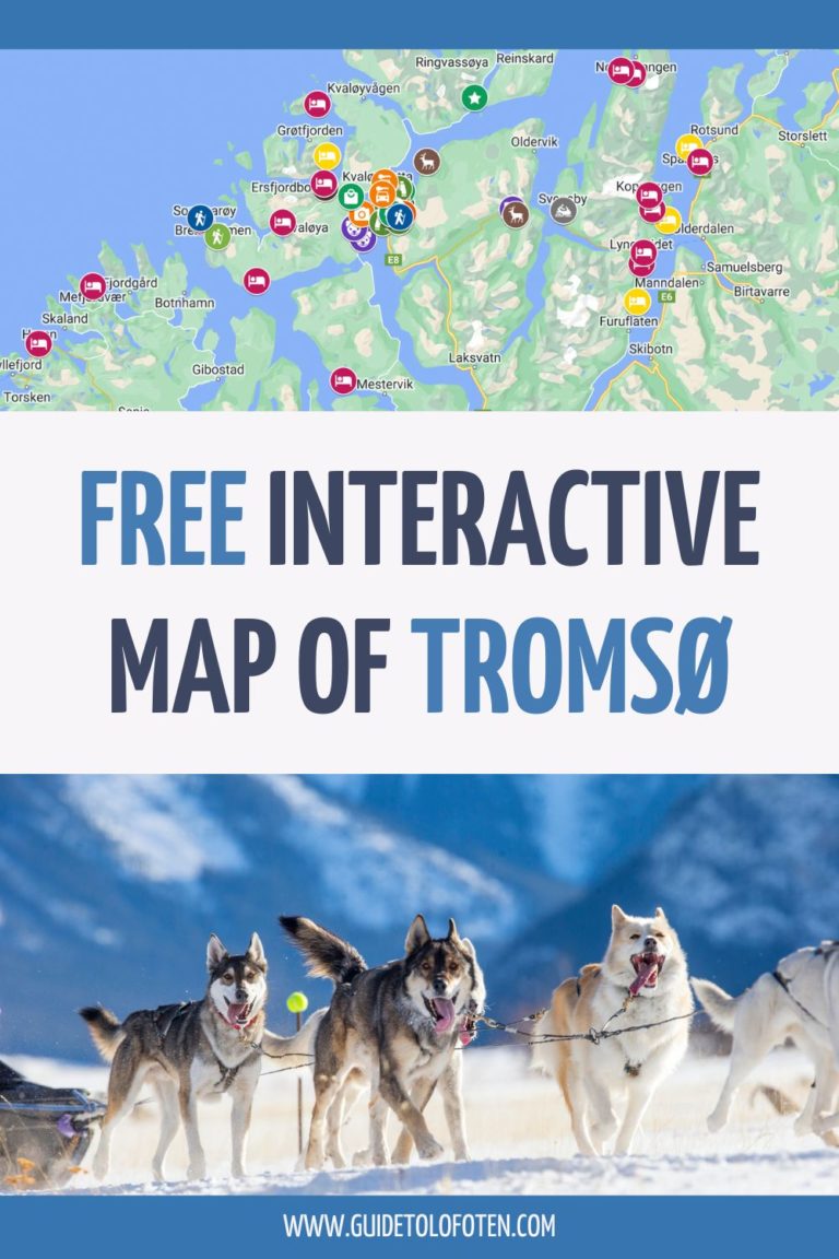Map of Tromso - Winter edition | Guide to Lofoten